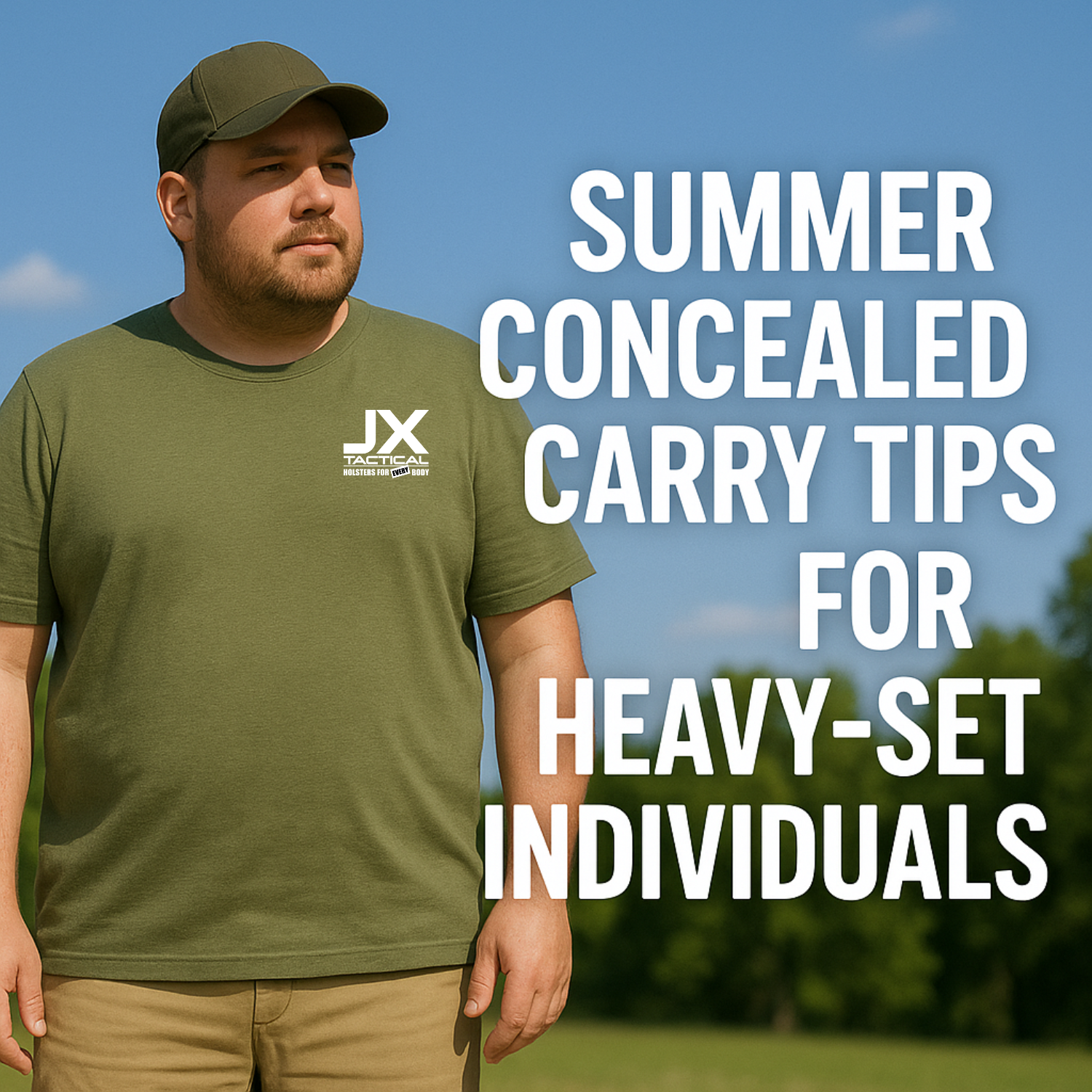 Summer Concealed Carry Tips for Heavy-Set Individuals - JX Tactical