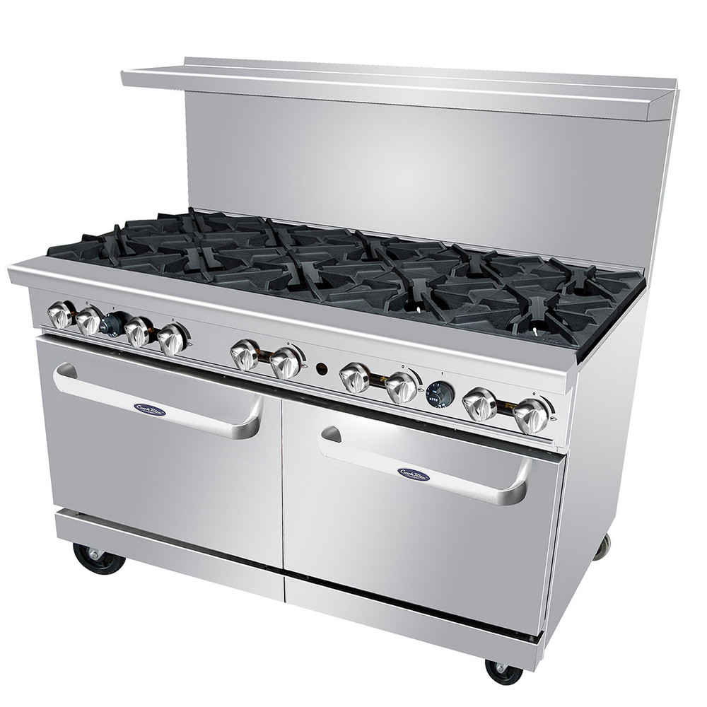 Atosa AGR-10B 60" Gas Range 10 Burners and Standard Oven - Win Depot
