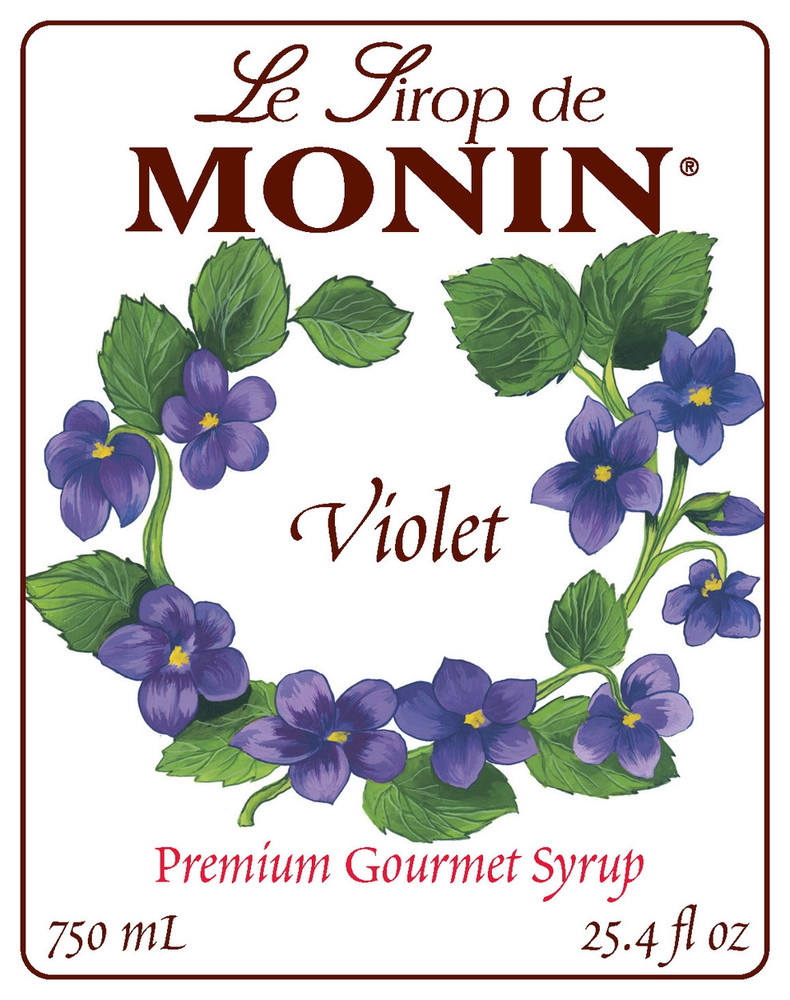 Monin Violet Syrup, 750 mL - Win Depot