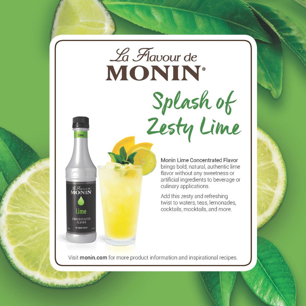 Monin Lime Concentrate Flavor, 375 mL - Win Depot