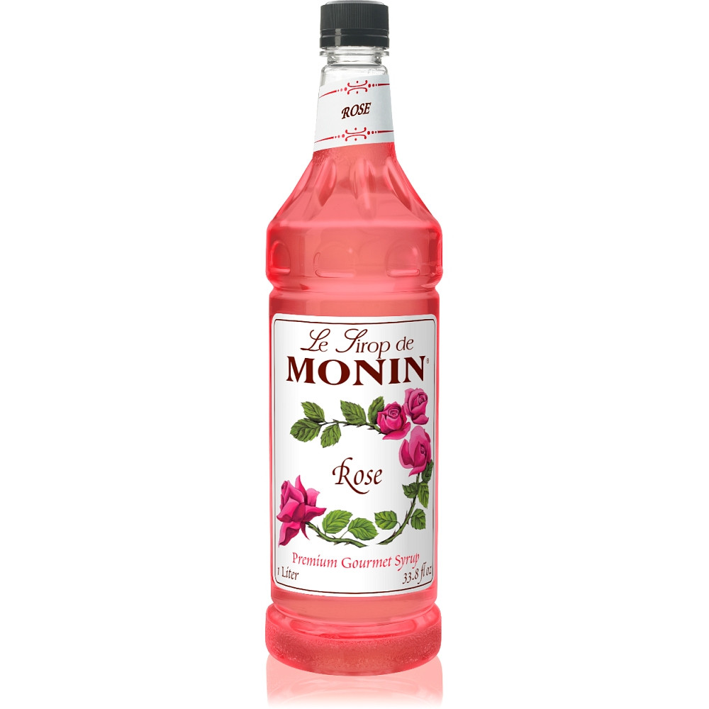 Monin Rose Syrup, 1 Liter - Win Depot