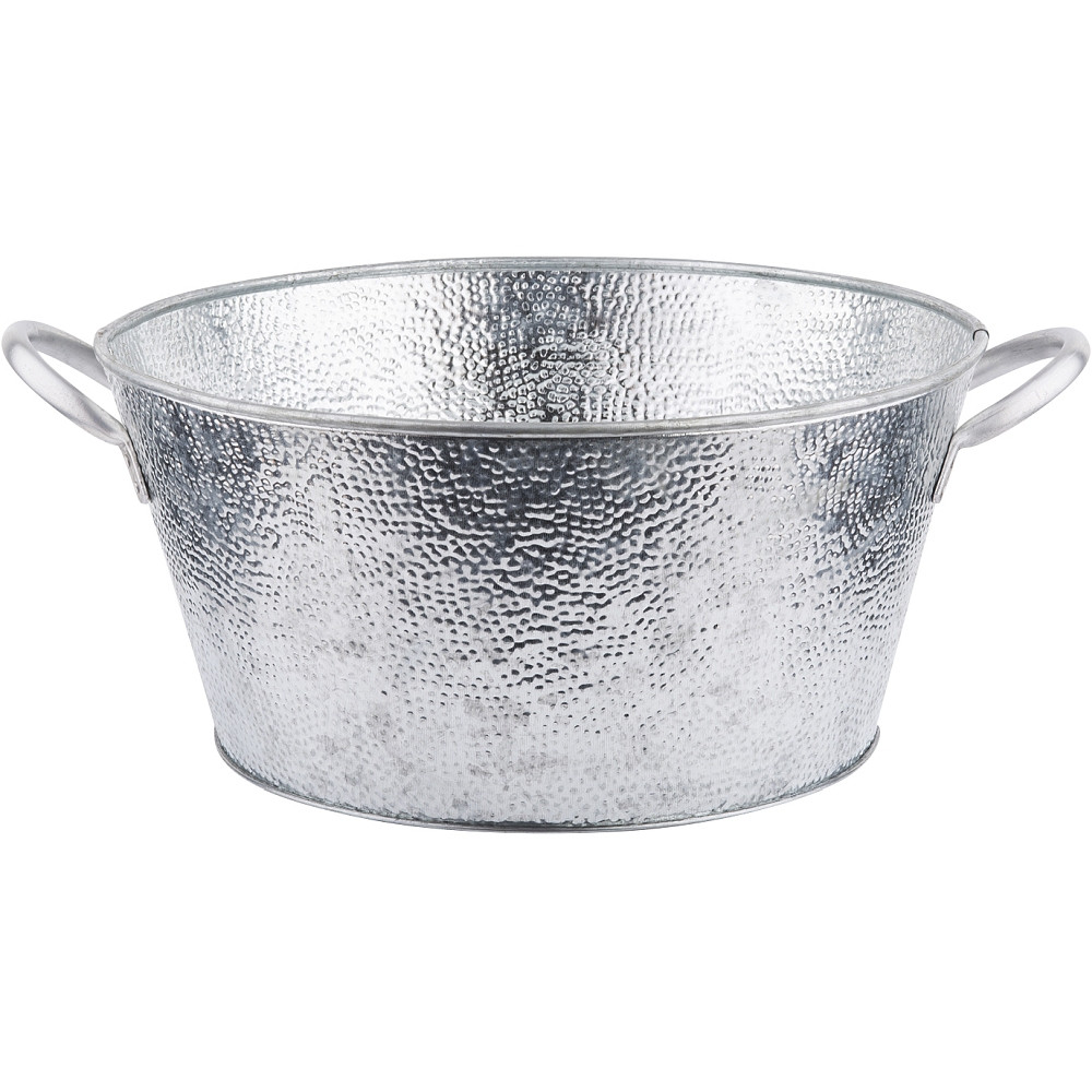 Tablecraft GT1515 Galvanized Beverage Tub, 4-1/2 gal., 15