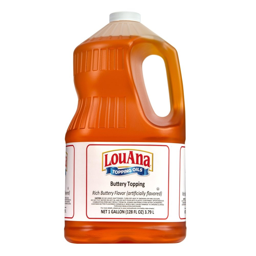 Lou Ana Topping Oil, Buttery Topping, 1 Gallon - Win Depot