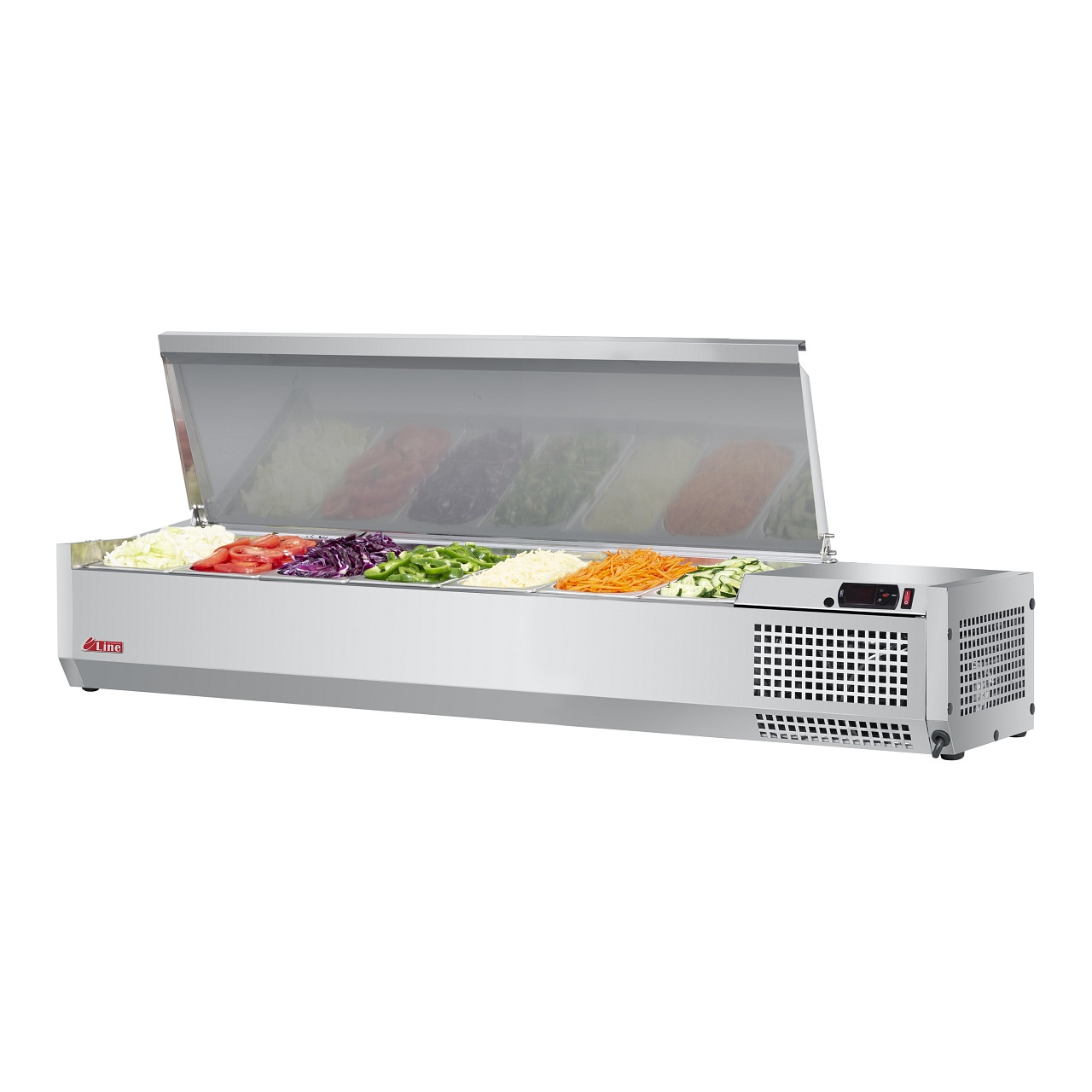 Turbo Air CTST-1500-N 59" Counter Top Salad Table Refrigerator, 115V ...