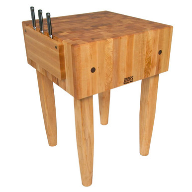 JOHN BOOS PCA5 Pro Chef Butcher Block, 30" x 30" x 34", 10" End Grain ...