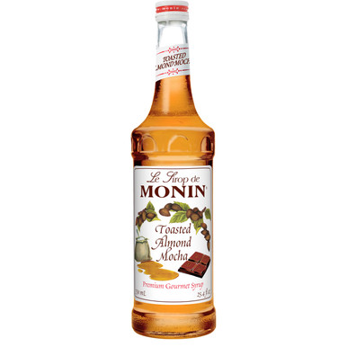 Monin Toasted Almond Mocha Syrup, 750 mL - Win Depot