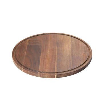 Tablecraft 11440 Acacia Round Cake Plate, 12-1/2" x 1/16", Wood - Win Depot
