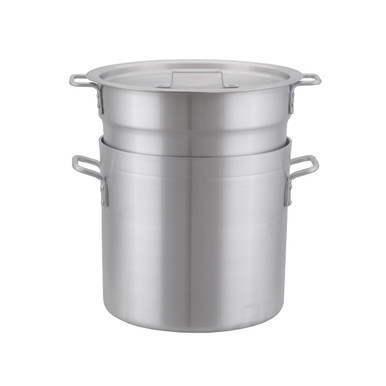 Libertyware DBL16 Double Boiler Set, Aluminum 16 Quart - Win Depot