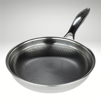 Frieling BC120 Black Cube Fry Pan, 8" stainless/aluminum non-stick ...
