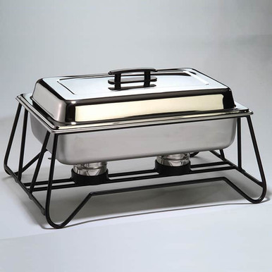 American Metalcraft CF1 Chafer Frame, Wrought Iron, Full Size - Win Depot