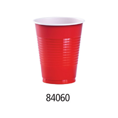 King Zak 84060 Red Plastic Cup 18oz. (50/Pack) - Win Depot