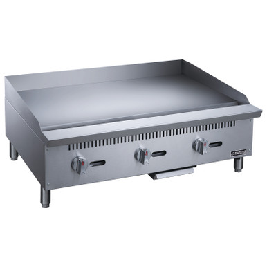 Dukers DCGM36 36" Gas Griddle, Countertop, Smooth Plate - Win Depot