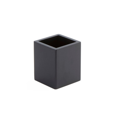 American Metalcraft WCBL4 Black Square Wood Box, 3-7/8