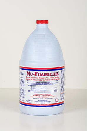 Glissen 300048 Nu-Foamicide Detergent/Sanitizer Combination - 1 Gallon ...