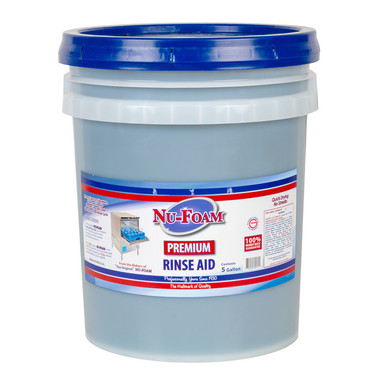Glissen 300179 Nu-Foam Premium Rinse Aid - 5 Gallon Pail - Win Depot