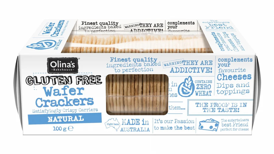 Olina's Gluten Free Plain Wafers - Olsson's Fine Foods