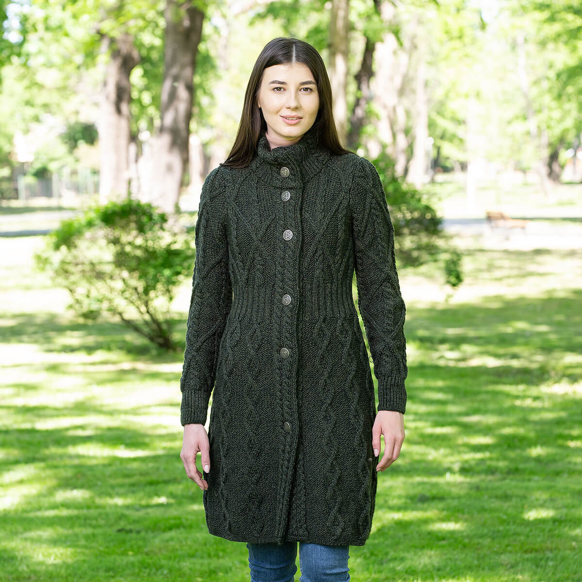 Aran Cable Signature Coat | SAOL | SaolKnitwear.com