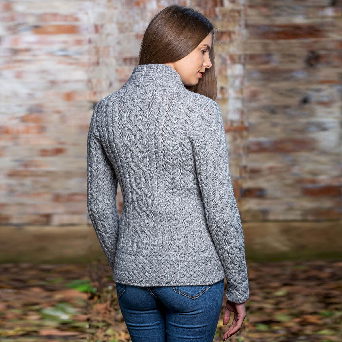 Cable Knit Side Zip Cardigan | SAOL | SaolKnitwear.com