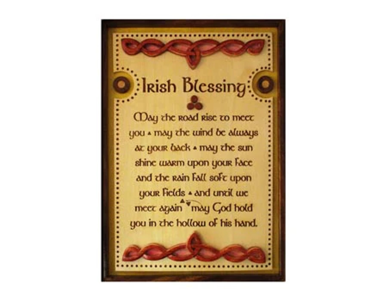 Wood Irish Blessing Wall Plaque | Wholesale Irish Wall Art