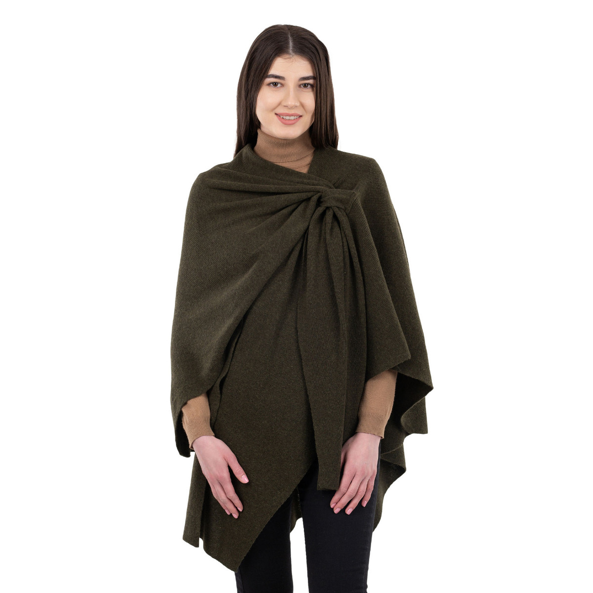 Lambswool Draped Shawl | SAOL Knitwear