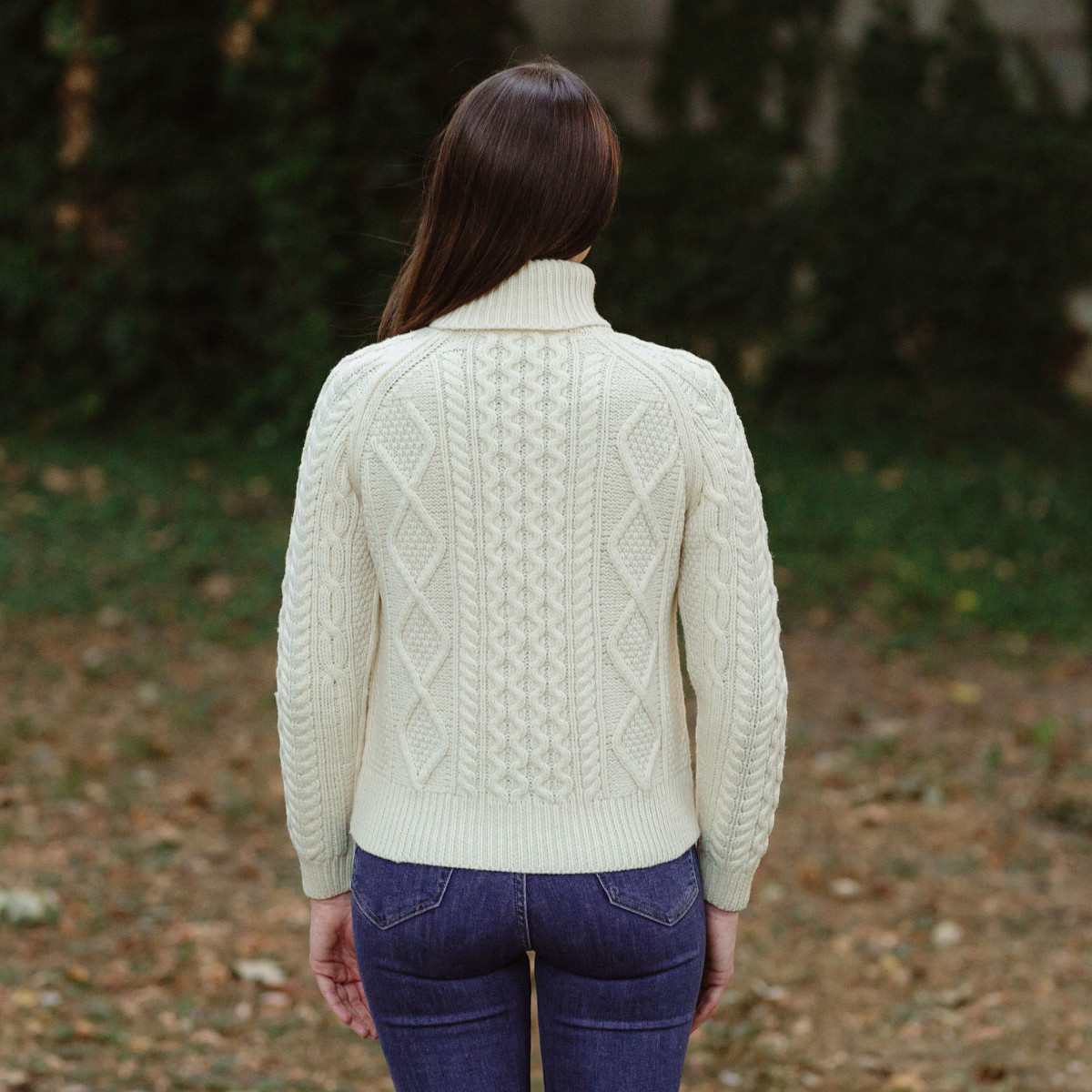 Cable Knit Turtle Neck Sweater | SAOL Knitwear