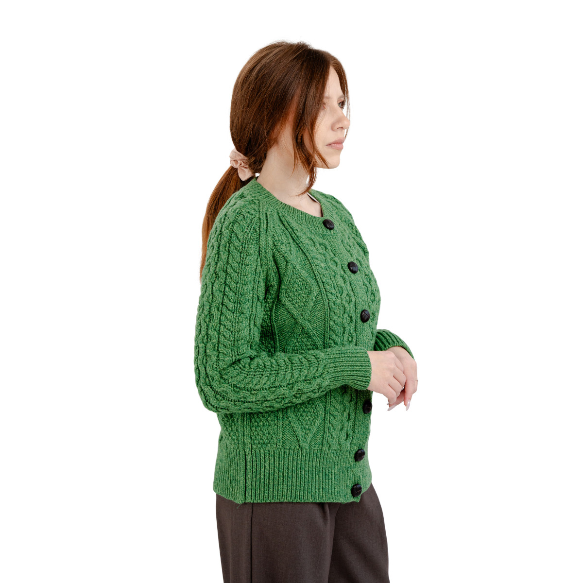 Ladies Cable Cardigan | SAOL Kknitwear