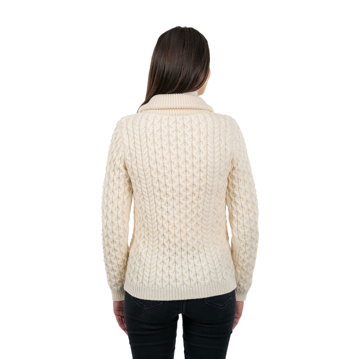 Cable Knit Bomber Jacket
