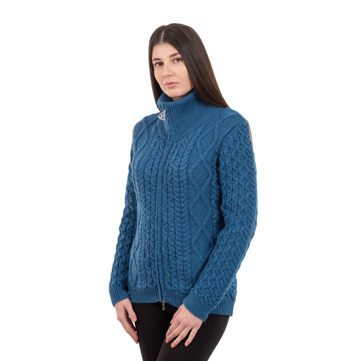 Cable Knit Bomber Jacket