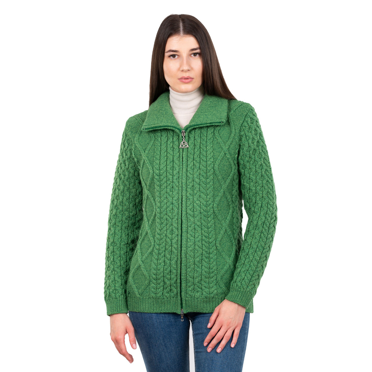 Cable Knit Bomber Jacket