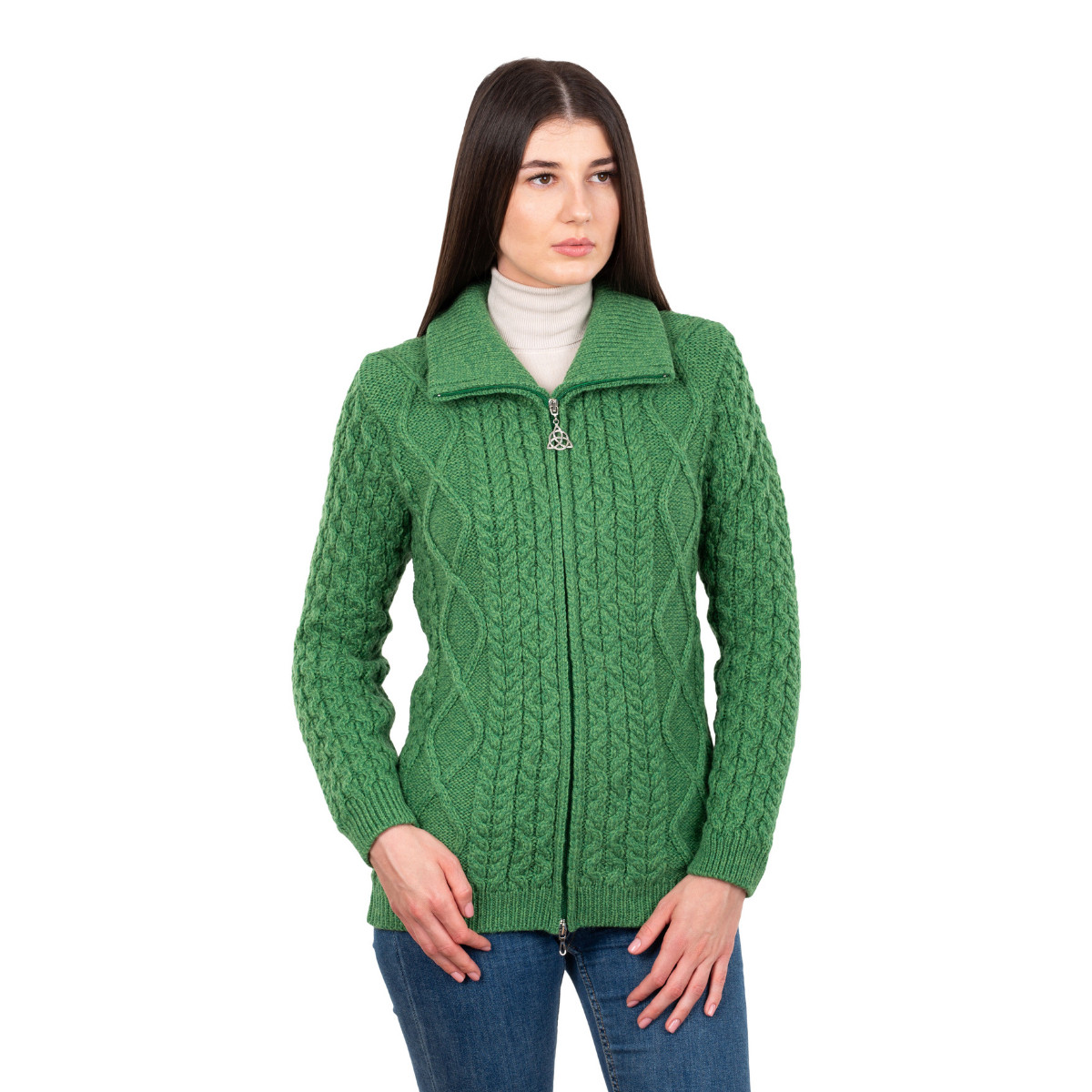 Cable Knit Bomber Jacket