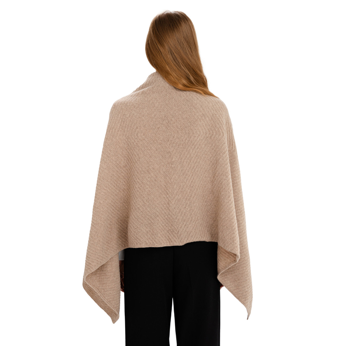 Cable Knit Ladies Shawl