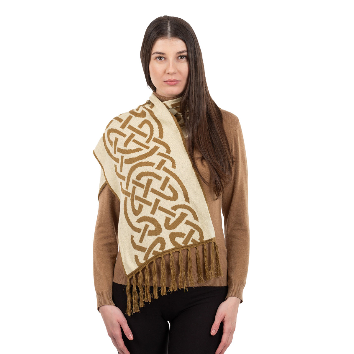 Traditional Celtic Knotwork Scarf