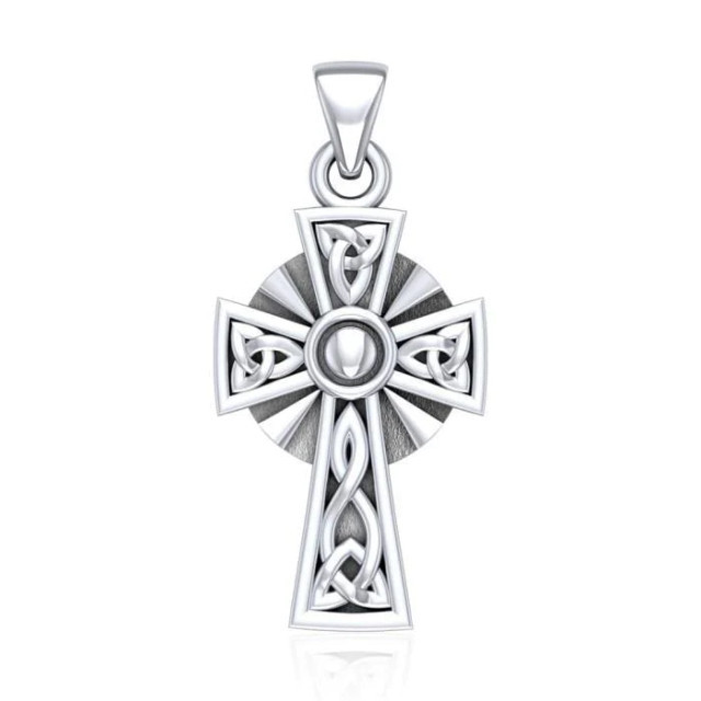 Sterling Silver Irish Trinity Cross Pendant | Dublin Gift Company
