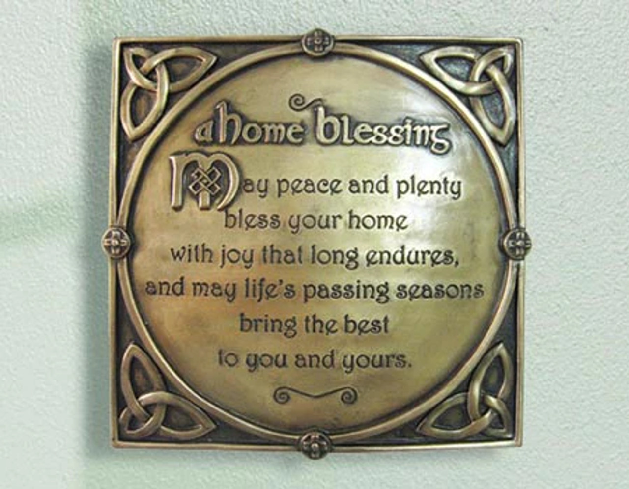 Irish Home Blessing Wall Plaque | Wholesale Irish Bronze Wall Plaques