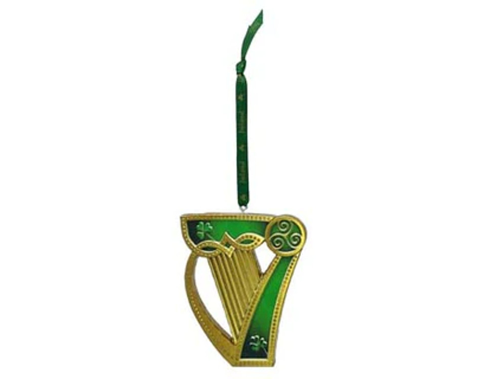 Irish Harp Hanging Ornament