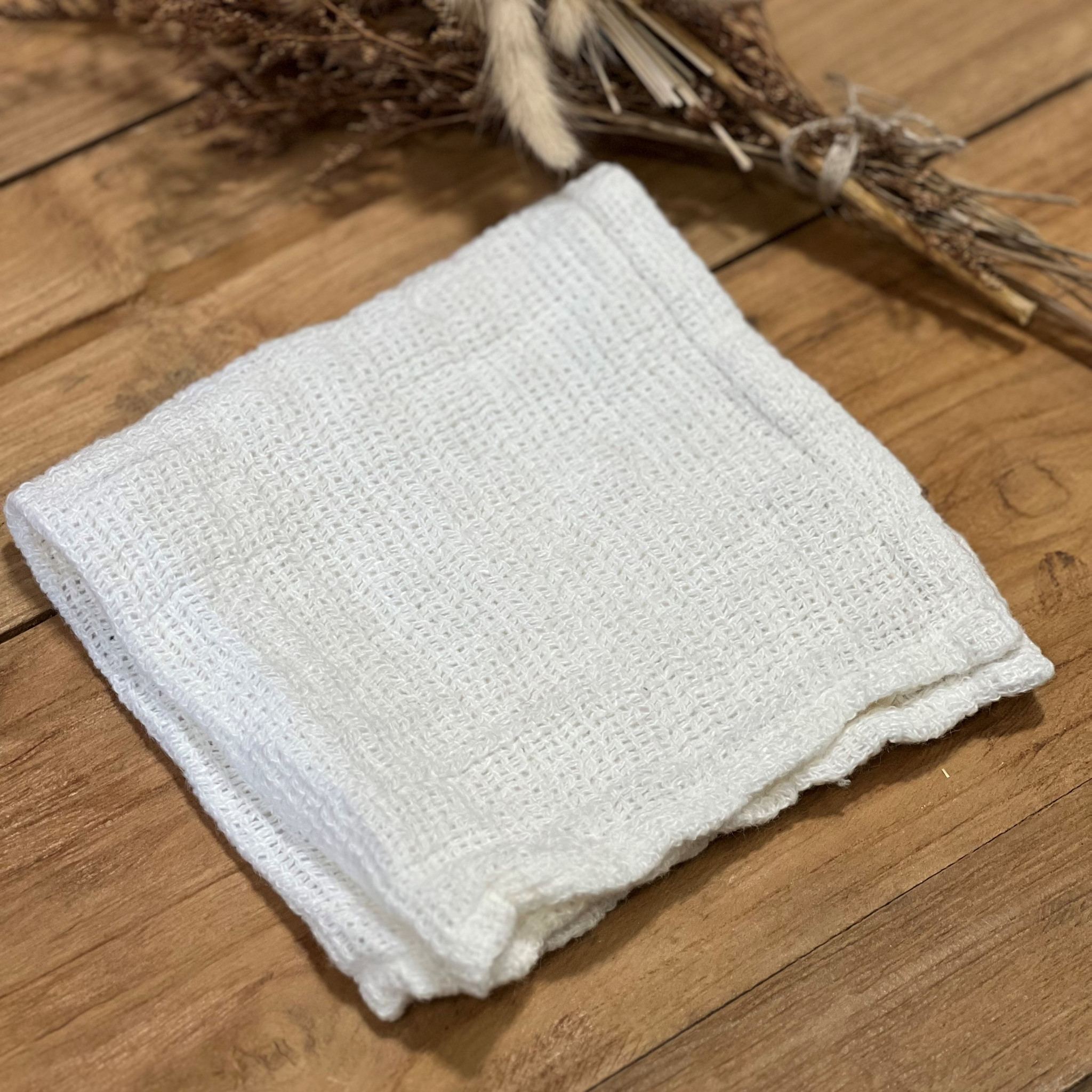 Audrey Heavy Mesh Wash Cloth - Optic White (Min of 2) - Linens Unlimited