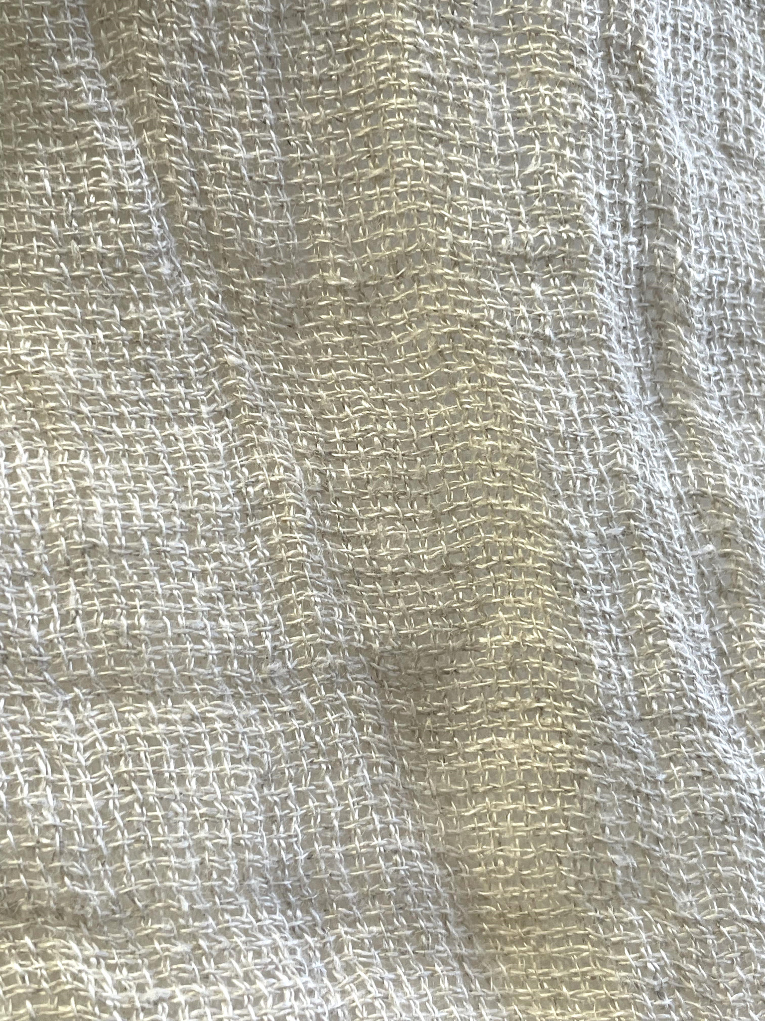 Kelly Mesh Linen Scarf Natural - Linens Unlimited