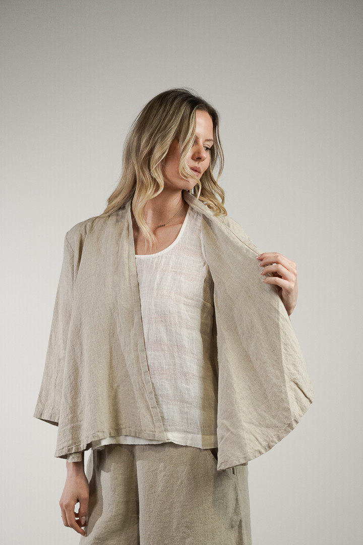 Viola Jacket Natural - Linens Unlimited
