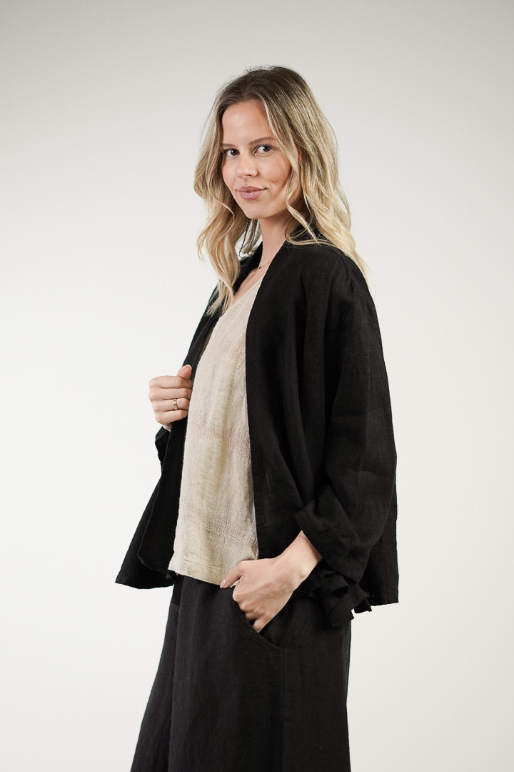 Viola Jacket Black - Linens Unlimited