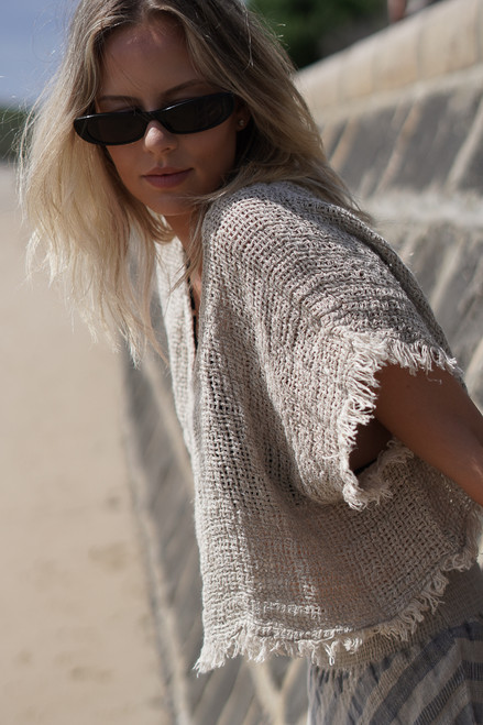 Antonella Crop Top Natural - Linens Unlimited