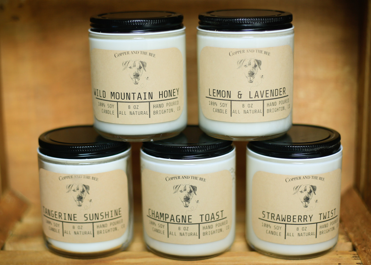 Hand poured soy candles store