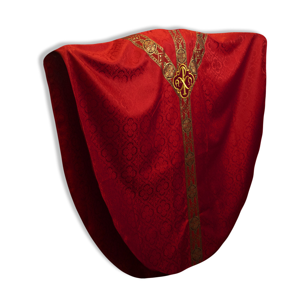 Venerare - Alpha Omega, Chi Rho, Red - Trinity Church Supply