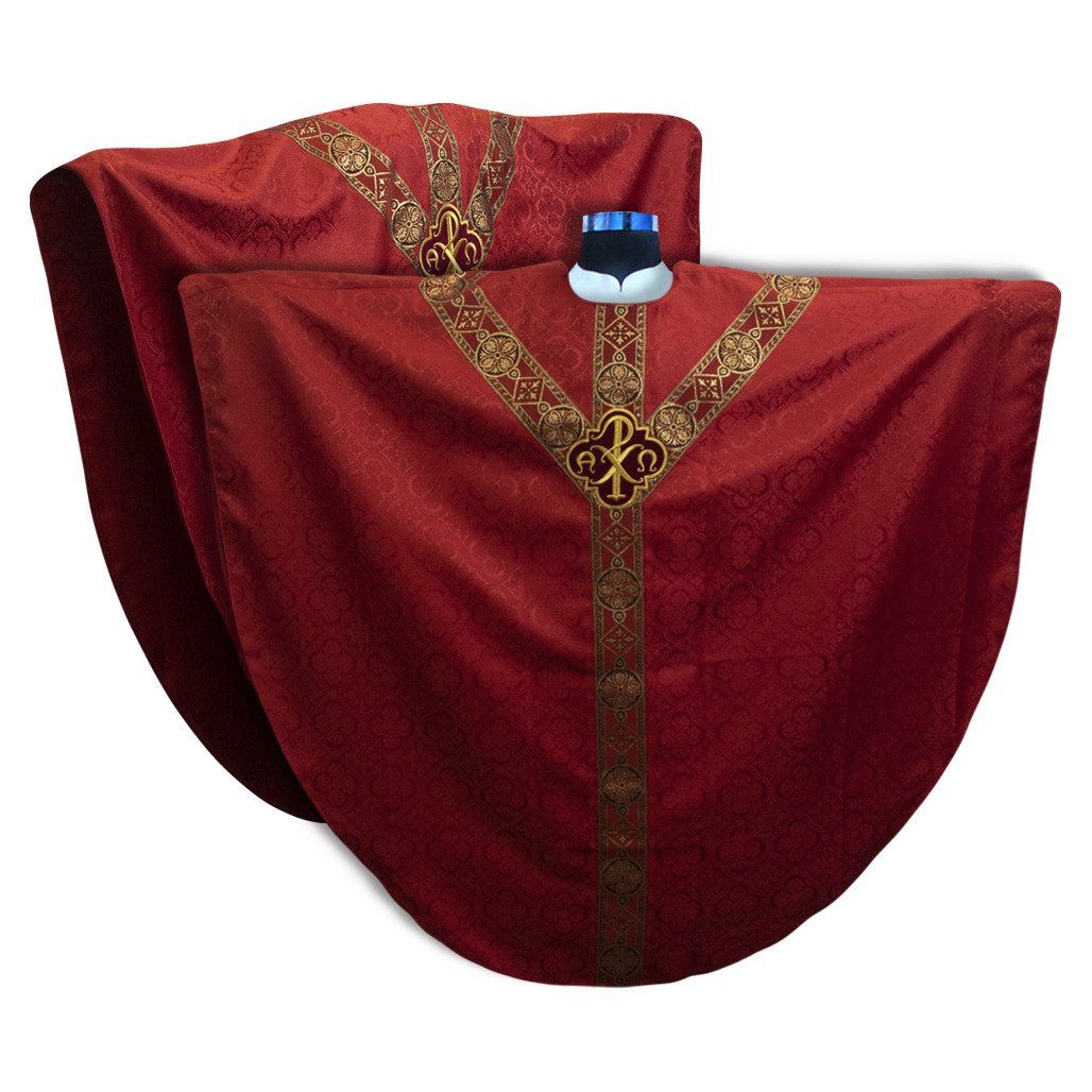 Venerare - Alpha Omega, Chi Rho, Red - Trinity Church Supply