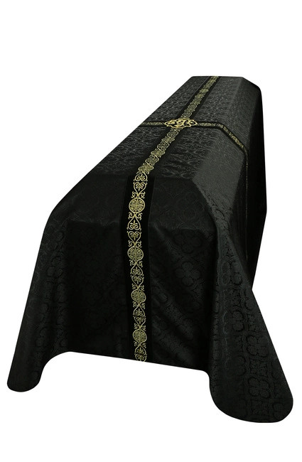 Black Funeral Pall Funeral Pall Casket Cover Christian Funeral Pall ...