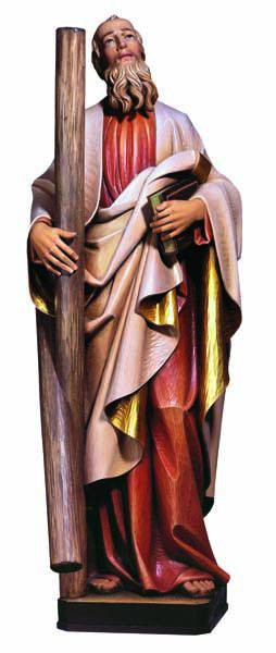 St. Andrew the Apostle Statue Hand-Carved Statue Linden Wood Statue ...