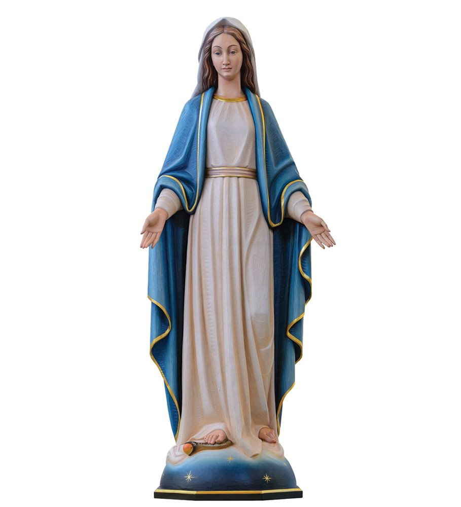 Hand Carved Statue Our Lady of Guadalupe Statue Linden Wood Statue ...