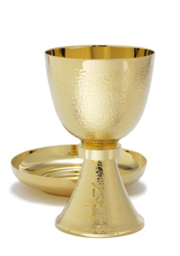 24K Gold Plated Chalice Basket Weave Texture Chalice Gold Node Chalice ...