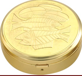 Sacred Protector Pyx Gold-plated pyx Eucharistic vessel Precious Body ...