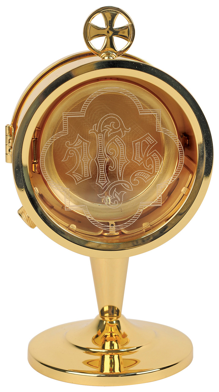 24k Gold-Plated Monstrance Adjustable Track Luna Monstrance Monstrance ...