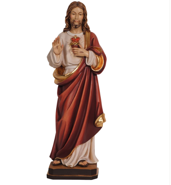 Sacred Heart of Jesus statue Sacred Heart statue devotional Jesus ...